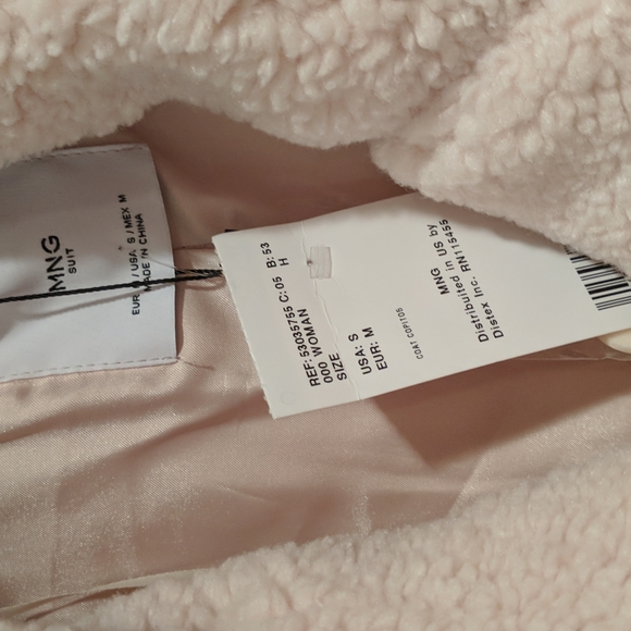 Mango | Jackets & Coats | Mango Double Breasted Short Teddy Jacket ...